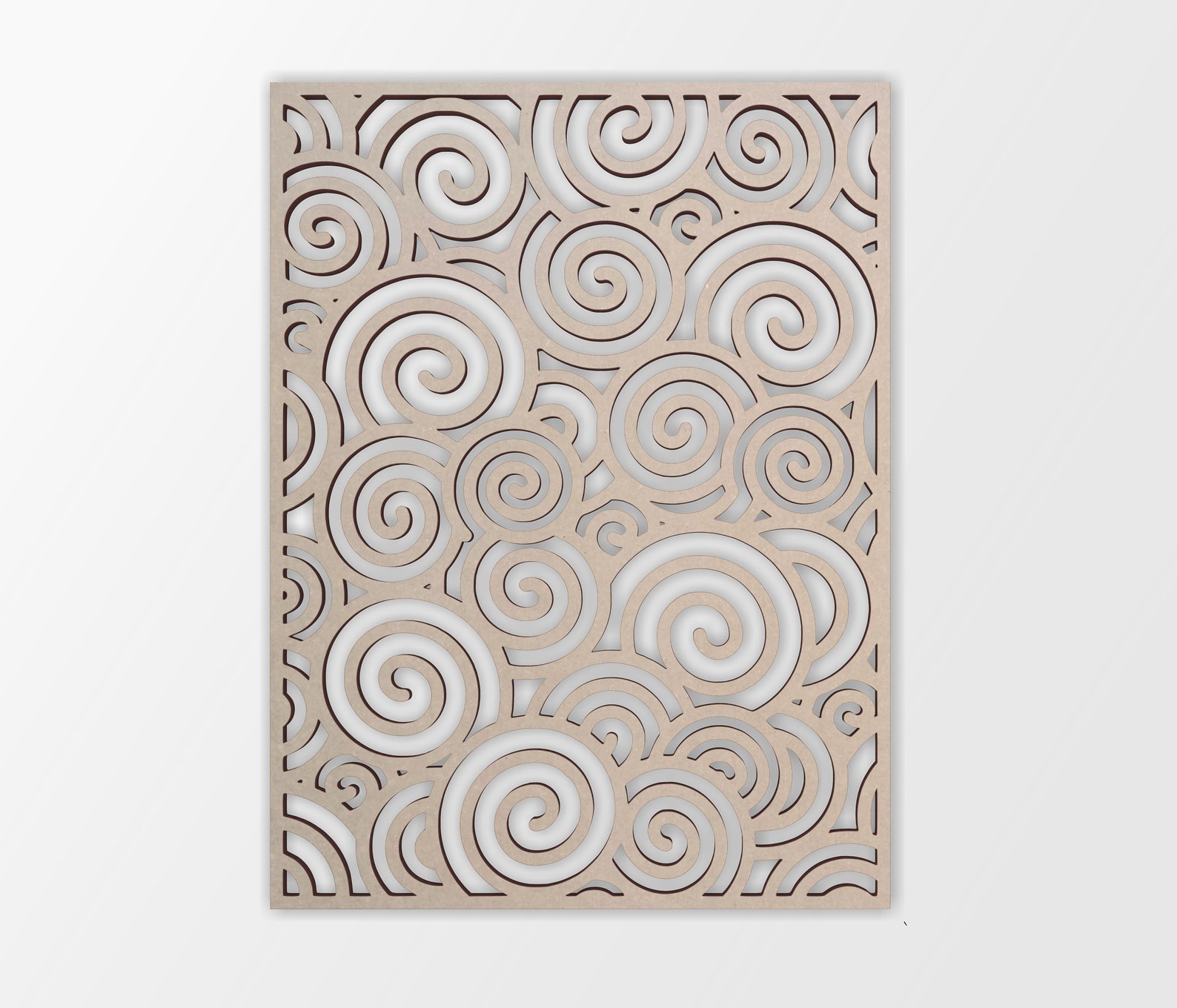 Wood Swirls Lattice Mandala Wall Art for Home Decor Wall - Etsy