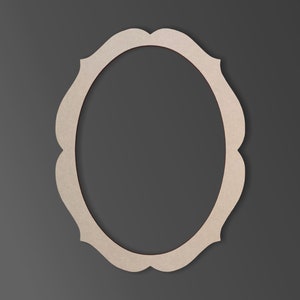 Wooden Oval Frame - Cutout, Decorative Frame, Home Decor, Unfinished ...