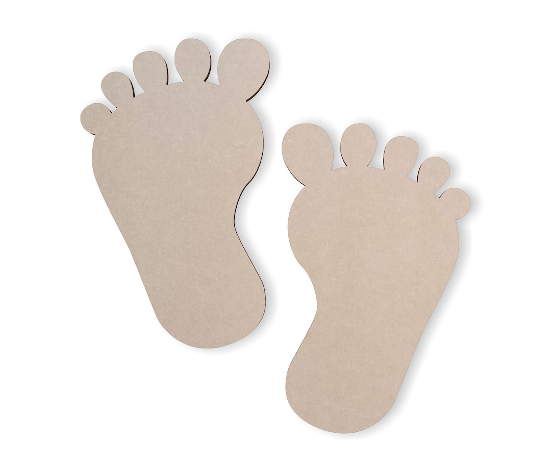Wooden Feet- Cutout, Home Decor, Beach Decor, Kid's Room Decor ...