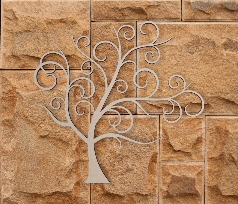 Wooden Shape Tree Flourish Decor for Weddings Wooden Cutout - Etsy