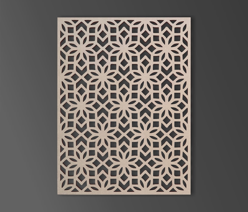 Wood Warwick Flower Lattice Mandala Wall Art for Home Decor - Etsy