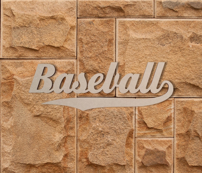 Baseball Wall Hanging Word Cutout football - Etsy