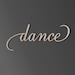 DANCE Wall Decor Word Cutout dance Cutout, Home Decor, Unfinished and ...