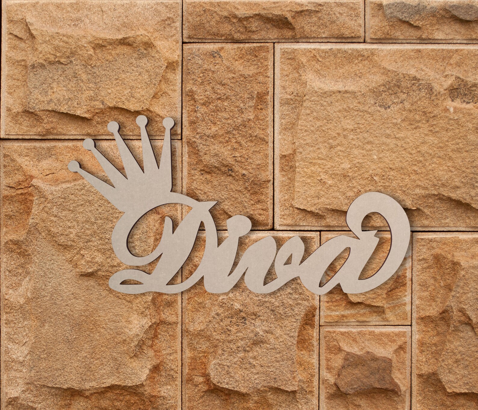 DIVA Wall Art Wooden Cutout Home Decor Unfinished and - Etsy