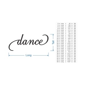 DANCE Wall Decor Word Cutout &quot;dance&quot; - Cutout, Home Decor, Unfinished ...