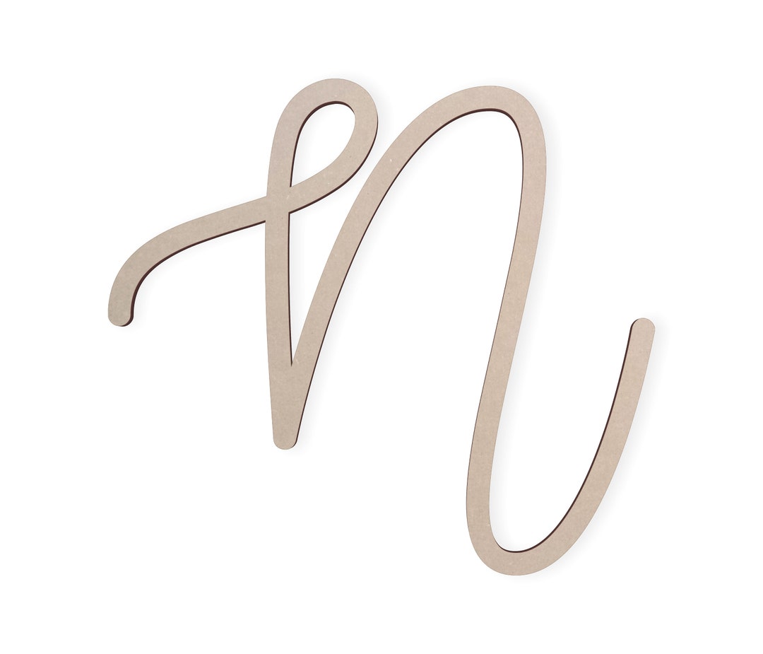 Personalized Large Wooden Letter N for DIY Projects and Decor - Etsy