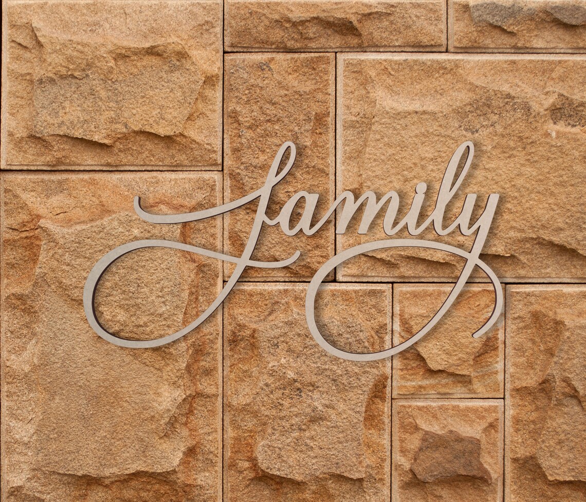 FAMILY Wall Decor Word - Cutout, Home Decor, Unfinished and Available ...