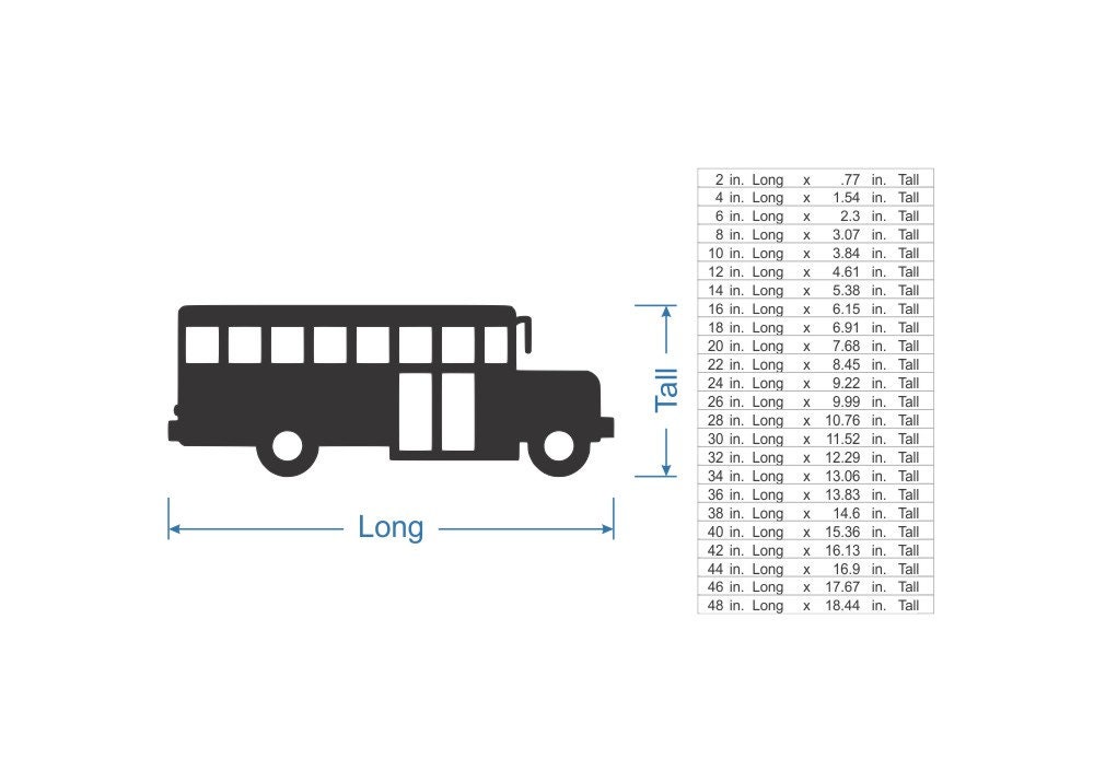 Wooden Shape School Bus School Bus Decor Wooden Cutout Wall - Etsy