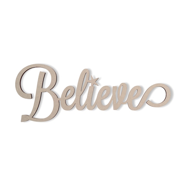 The Word Believe - Etsy