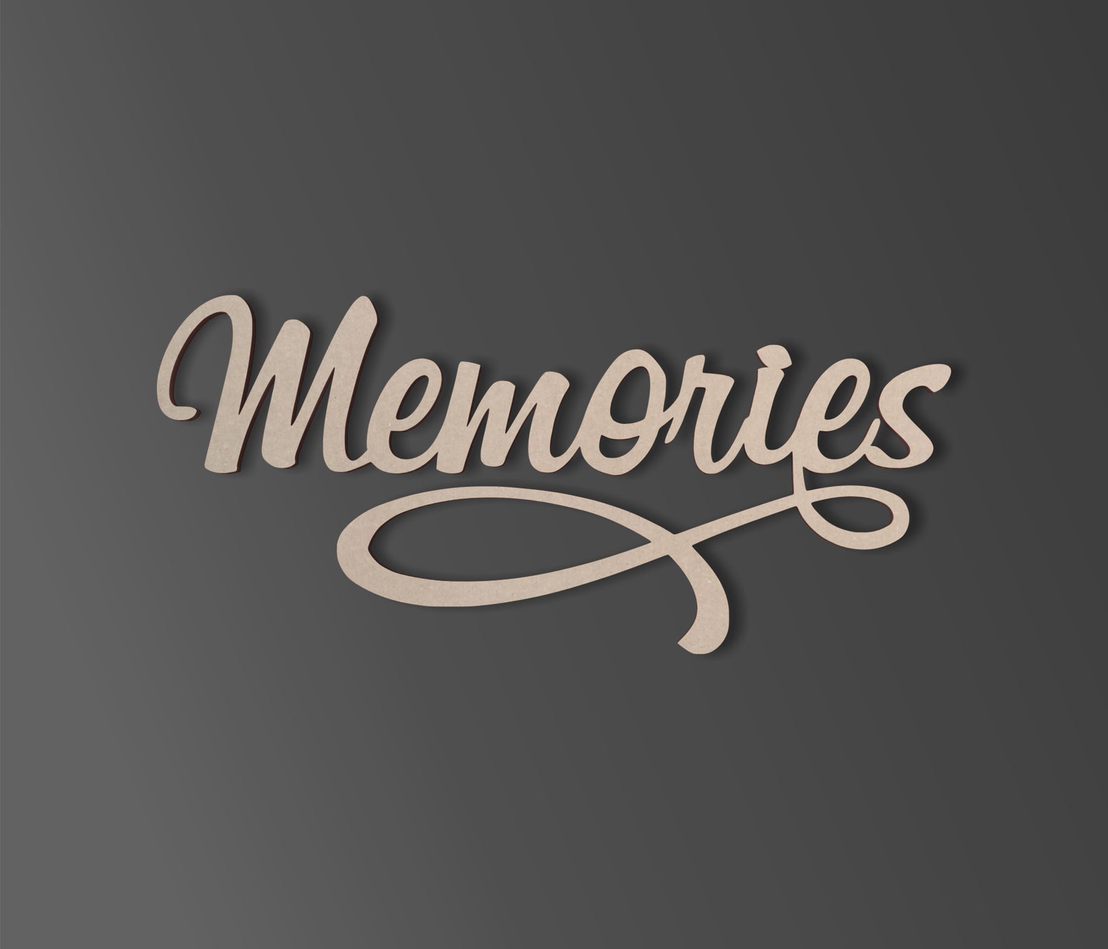 MEMORIES Wall Decor Word Cutout Home Decor Unfinished and - Etsy