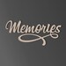 MEMORIES Wall Decor Word Cutout, Home Decor, Unfinished and Available ...