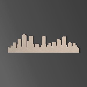 Wooden Shape Denver Skyline, Wooden City Cutout, Wall Art, Home Decor ...
