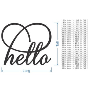 Wall Decor Word Cutout "hello" - Cutout, Home Decor, Unfinished and ...