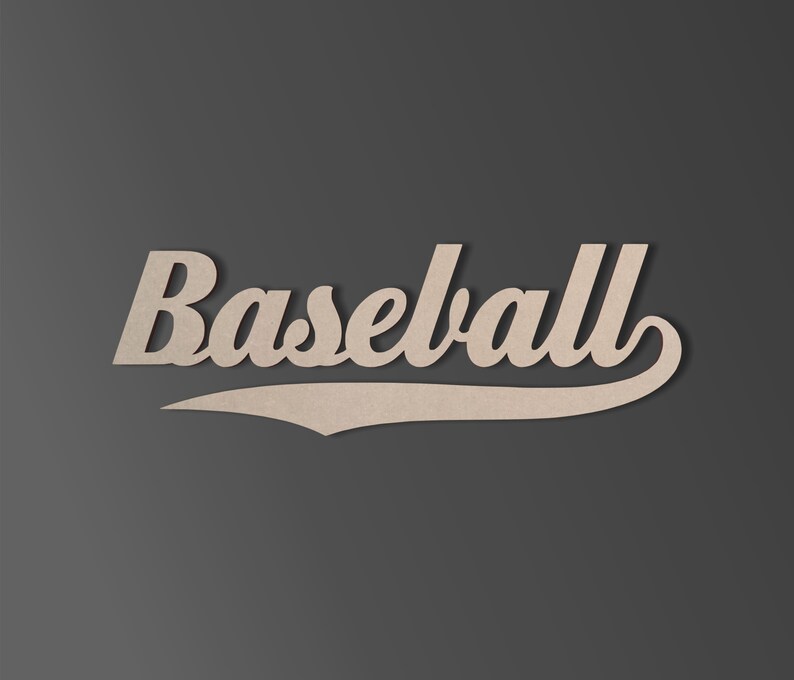 Baseball Wall Hanging Word Cutout football - Etsy