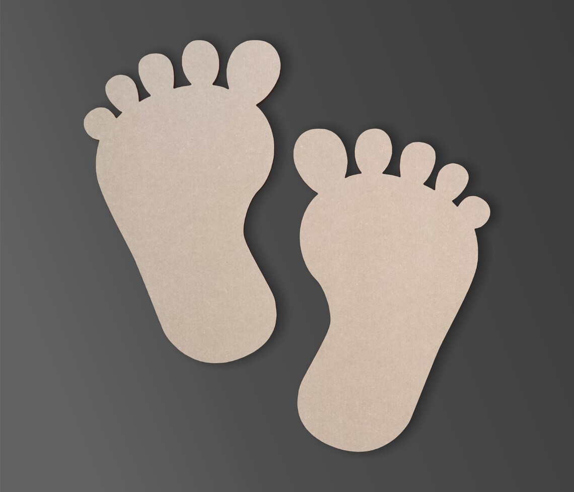 Wooden Feet Cutout Home Decor Beach Decor Kid's Room - Etsy