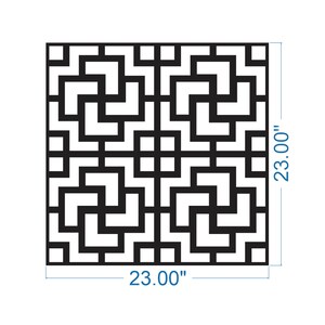 Custom Wooden Aztec Lattice - Trellis, Mandala Wall Art for Home Decor ...