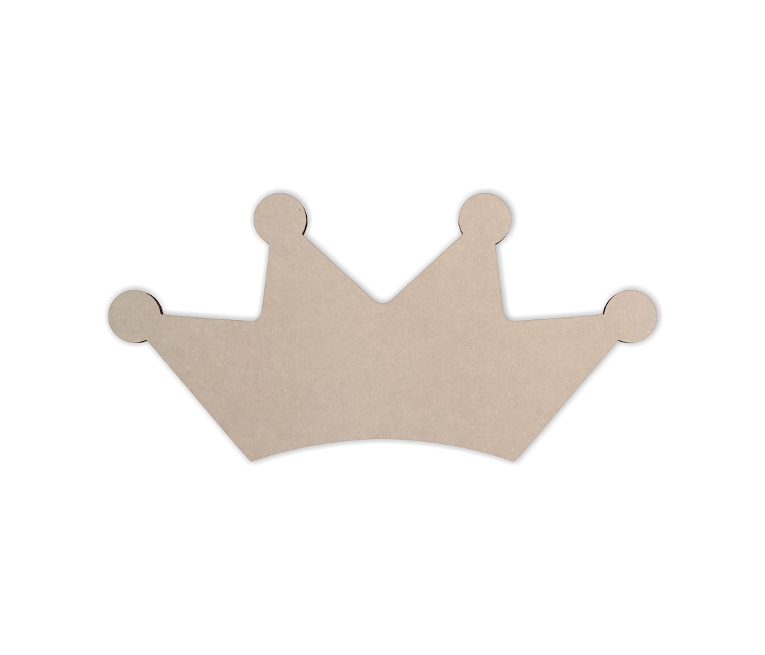 Wooden Princess Crown Cutout: Laser Cut MDF Wall Art - Etsy