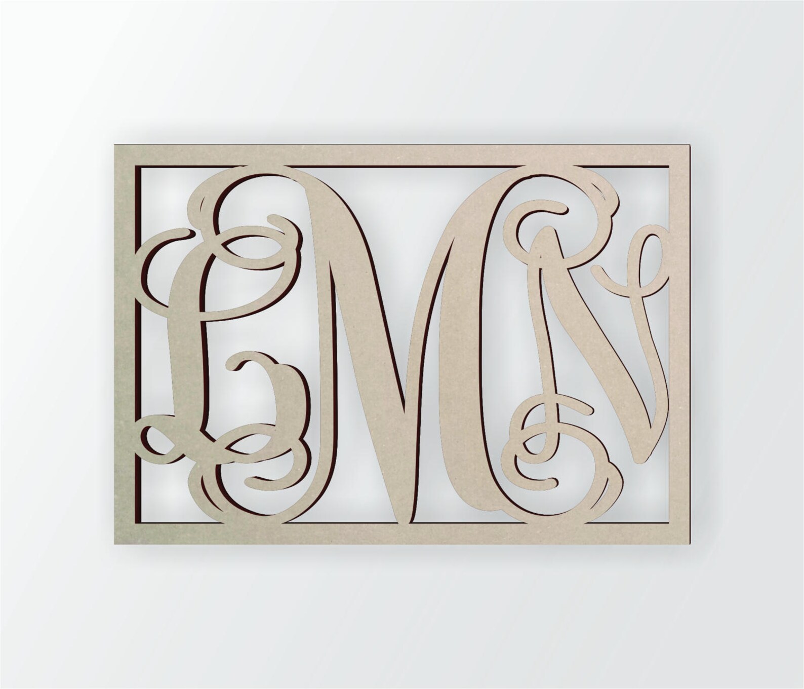 Get It FAST 3 Letter Wooden Monogram UNPAINTED 2 | Etsy