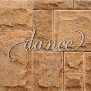 DANCE Wall Decor Word Cutout &quot;dance&quot; - Cutout, Home Decor, Unfinished ...