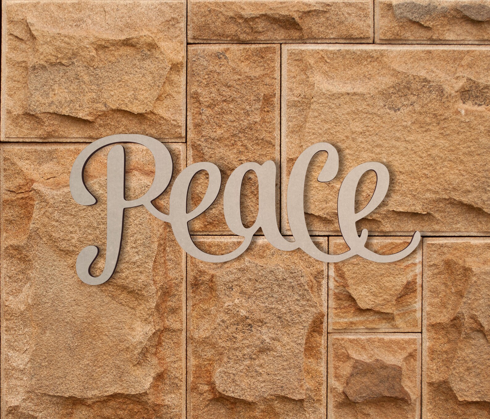 Peace Wall Decor Word Cutout Home Decor Unfinished and - Etsy