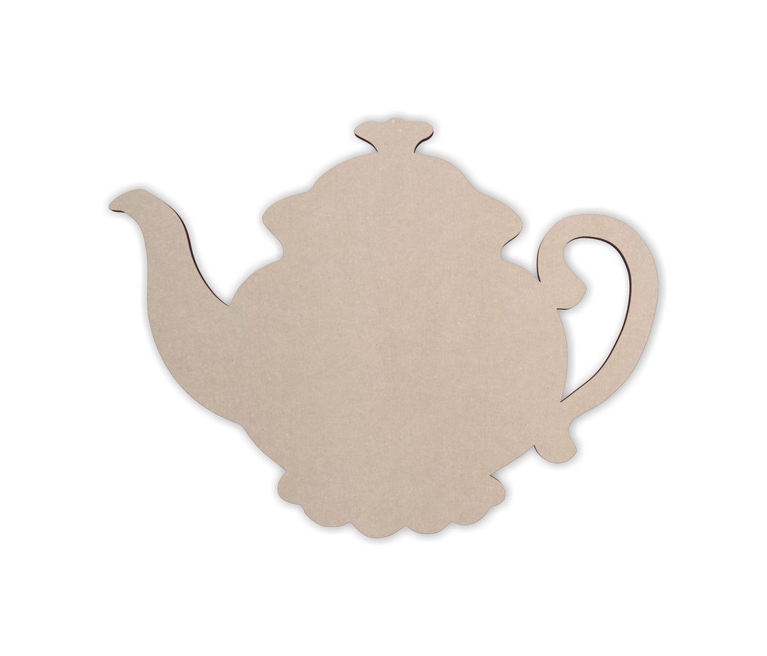 Wooden Shape Teapot, Wooden Cutout, Wall Art, Home Decor, Wall Hanging ...