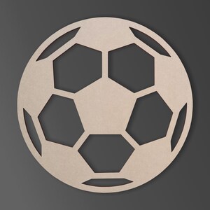 Unfinished Wood Soccer Ball Cutout: Sports Decor - Etsy