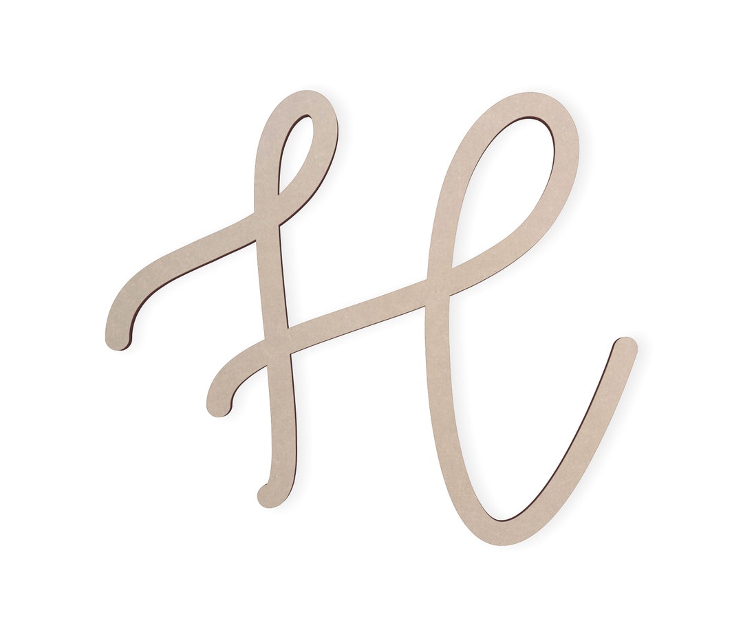 Personalized Large Wooden Letter H for DIY Projects and Decor - Etsy
