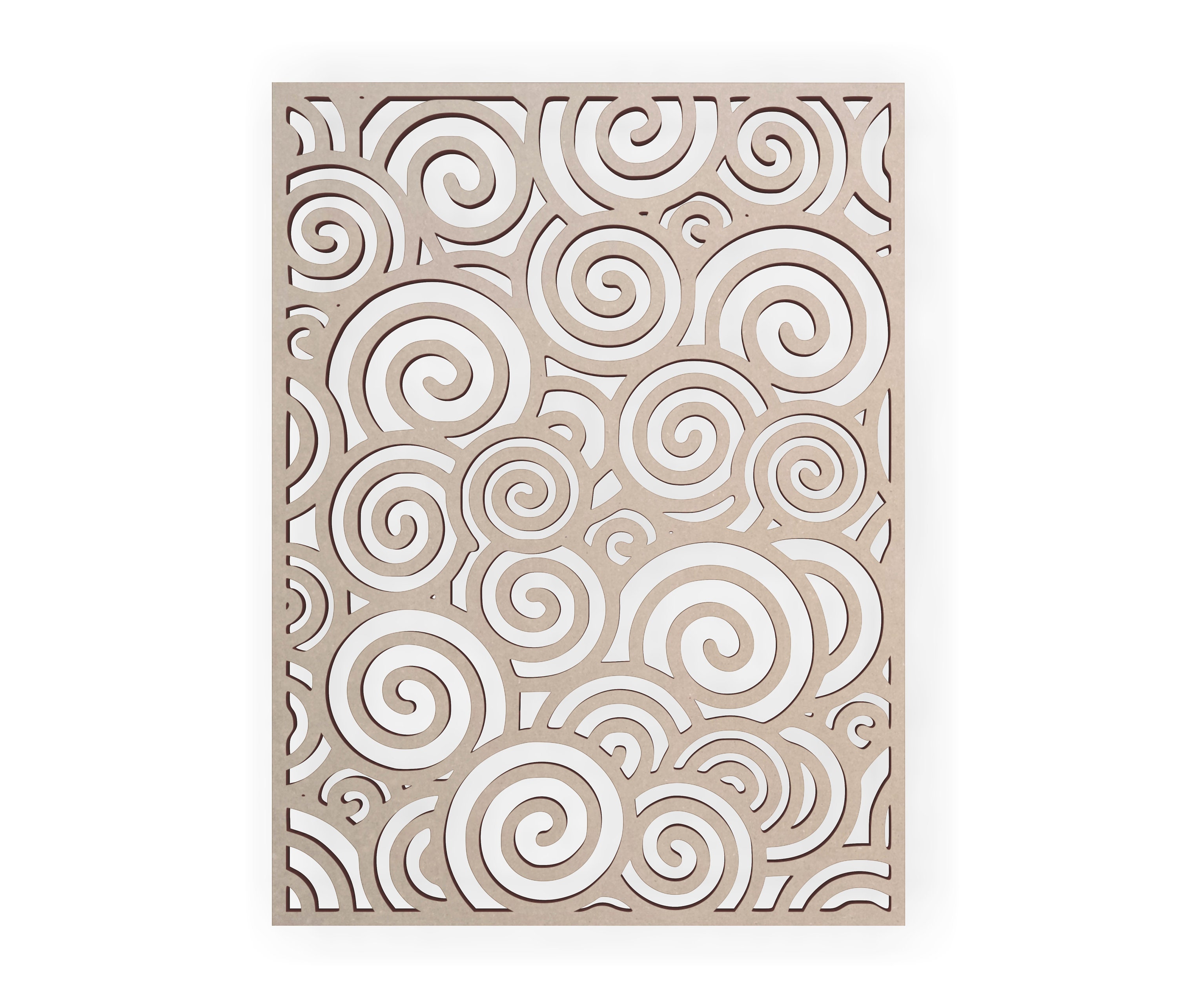 Wood Swirls Lattice Mandala Wall Art for Home Decor Wall - Etsy