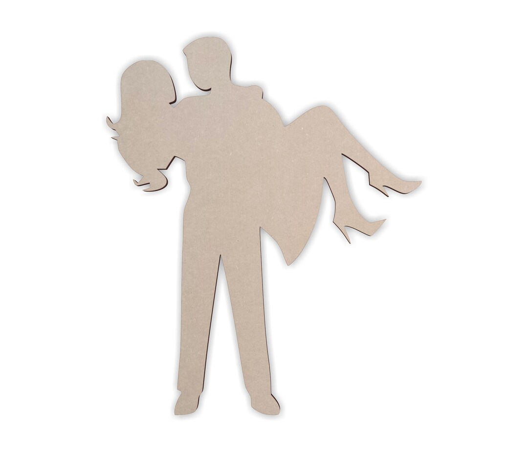 Wooden Shape Bride and Groom , Wooden Cutout, Wall Art, Home Decor ...