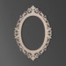 Wooden Oval Frame Cutout Decorative Frame Home Decor - Etsy