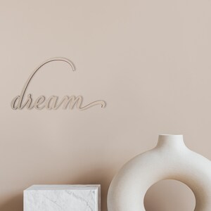DREAM Wall Decor Word - Cutout, Home Decor, Unfinished and Available in ...