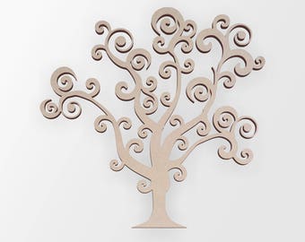 Tree Flourish Decor for Weddings Cut Out Home Decor Wall - Etsy