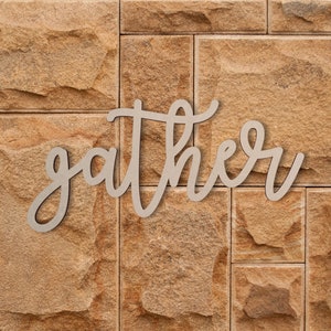 Wood Gather Sign | Wall Decor | Wall Art | Unfinished Ready to Paint ...
