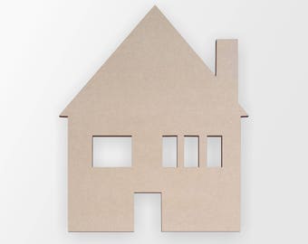Wooden House Shape - Etsy
