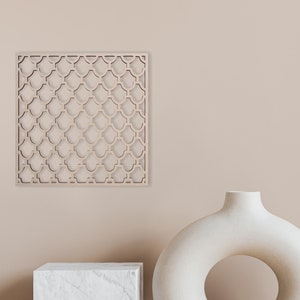Wood Roof Shingle Decor Fretwork Panel - Mandala Wall Art for Home ...