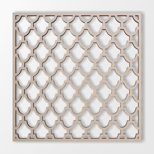 Wood Roof Shingle Decor Fretwork Panel - Mandala Wall Art for Home ...