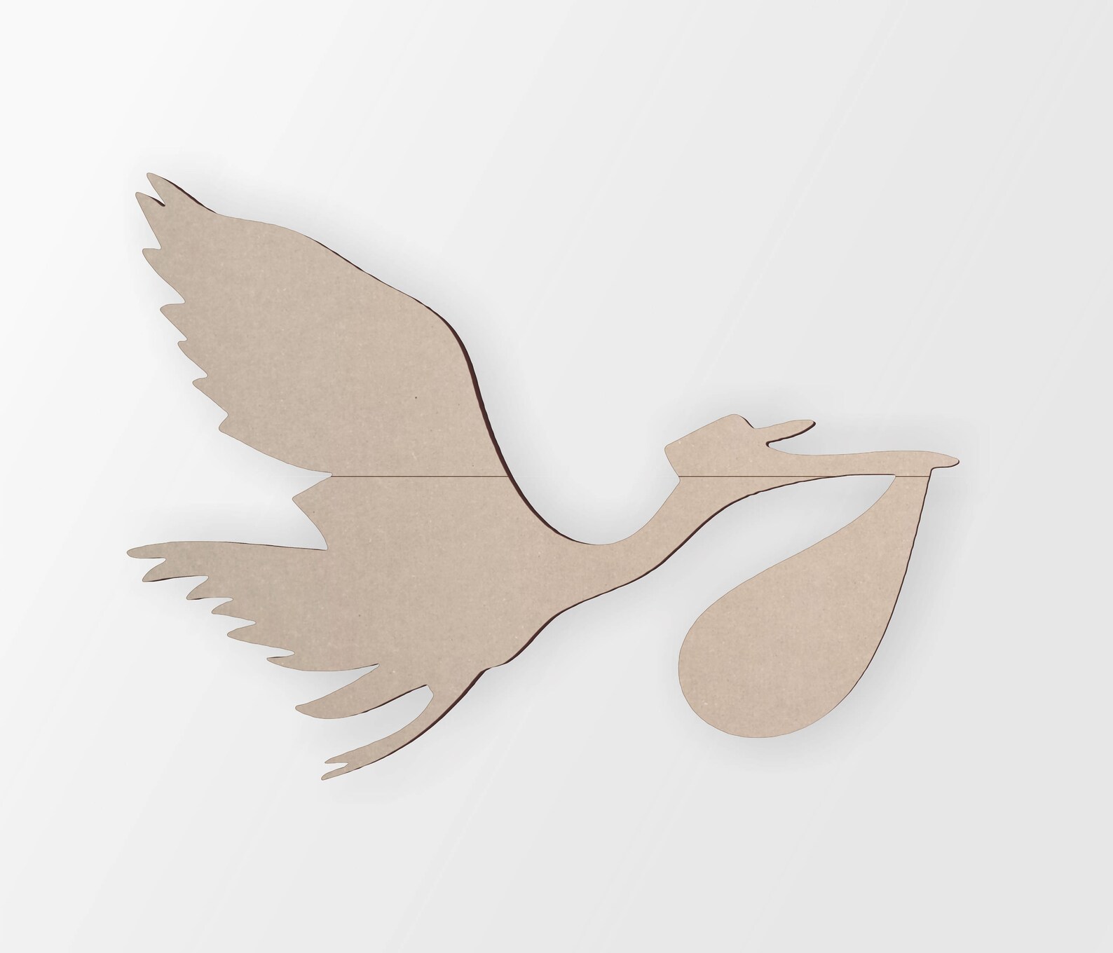 Wooden Shape Stork Stork Wall Art Home Decor Wall Hanging | Etsy