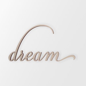 DREAM Wall Decor Word - Cutout, Home Decor, Unfinished and Available in ...