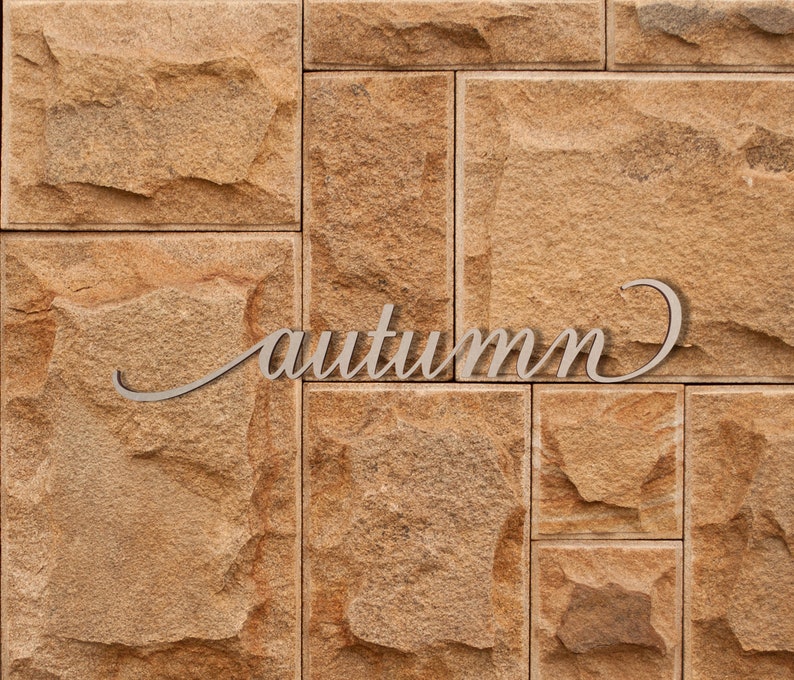 Word Cutout autumn Cutout Home Decor - Etsy
