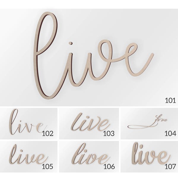 Decorative Words - Etsy