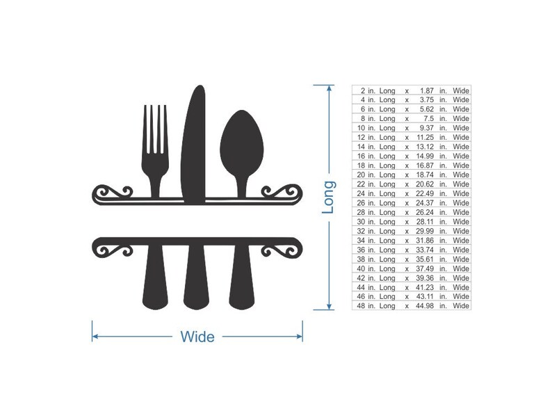 Personalized Wooden Kitchen Utensils Name Sign Cutout Home - Etsy