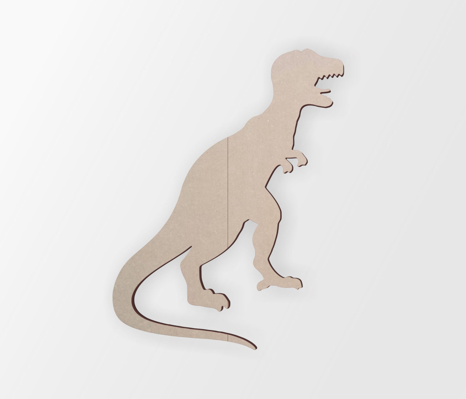 T-rex Dinosaur Cutout Cutout Home Decor Unfinished and - Etsy