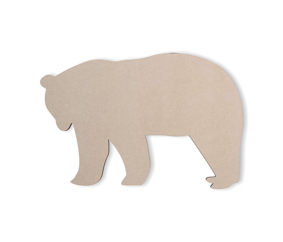 Wooden Bear Cutout- Animal Cutout, Wall Decor, Wall Art, Home Decor ...