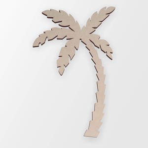 Wooden Shape Palm Tree, Wooden Cutout, Wall Art, Home Decor, Wall ...