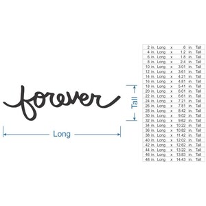 FOREVER Wall Decor Word Cutout "forever" - Cutout, Home Decor ...