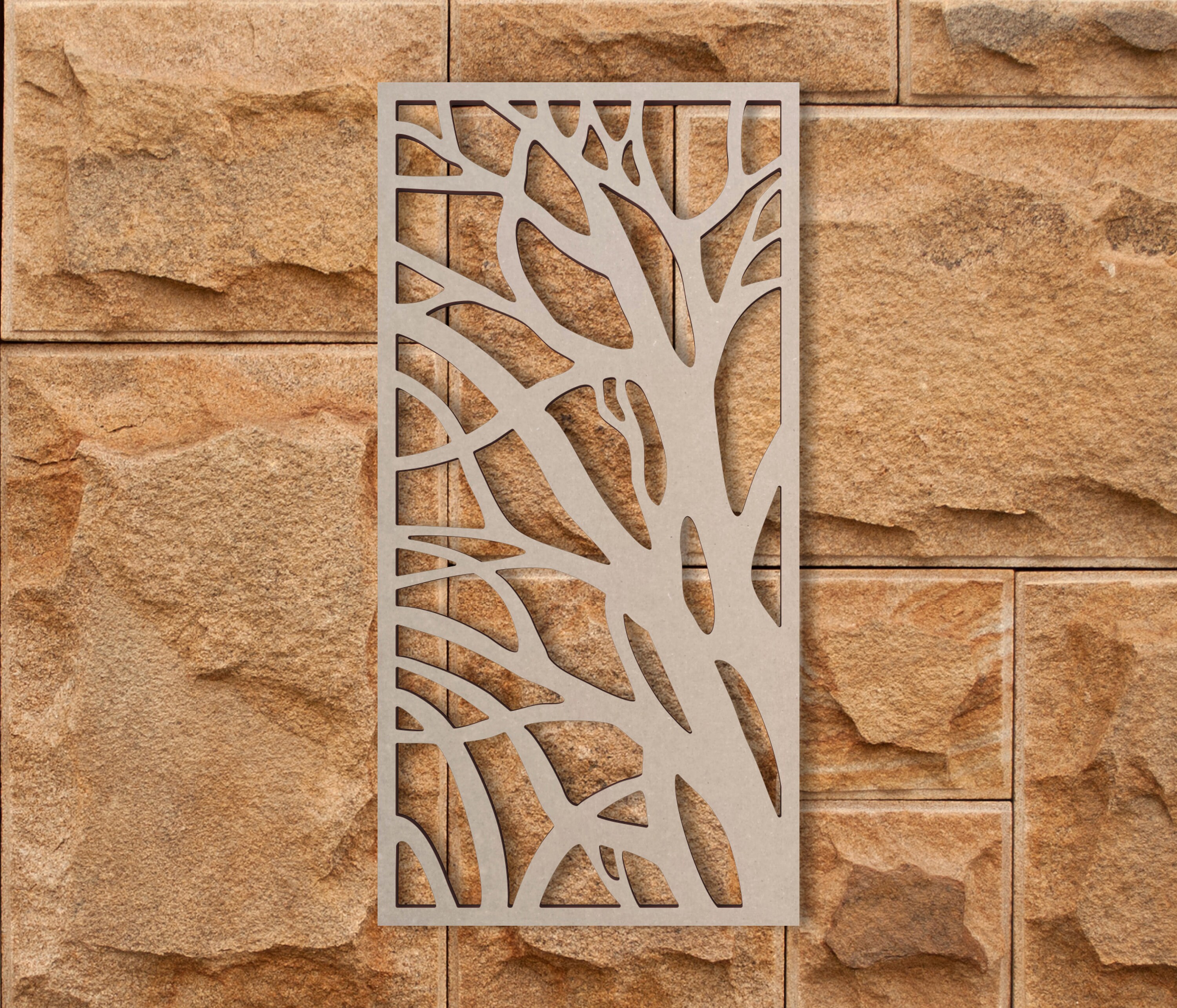 Wooden Tree Branch Lattice Wall Panels Mandala Wall Art for - Etsy