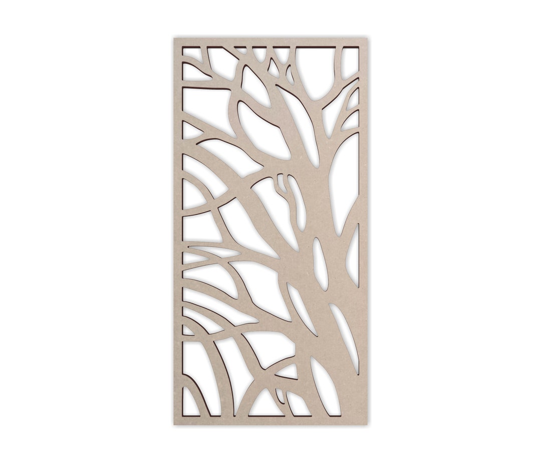 Wooden Tree Branch Lattice - Wall Panels, Mandala Wall Art for Home ...
