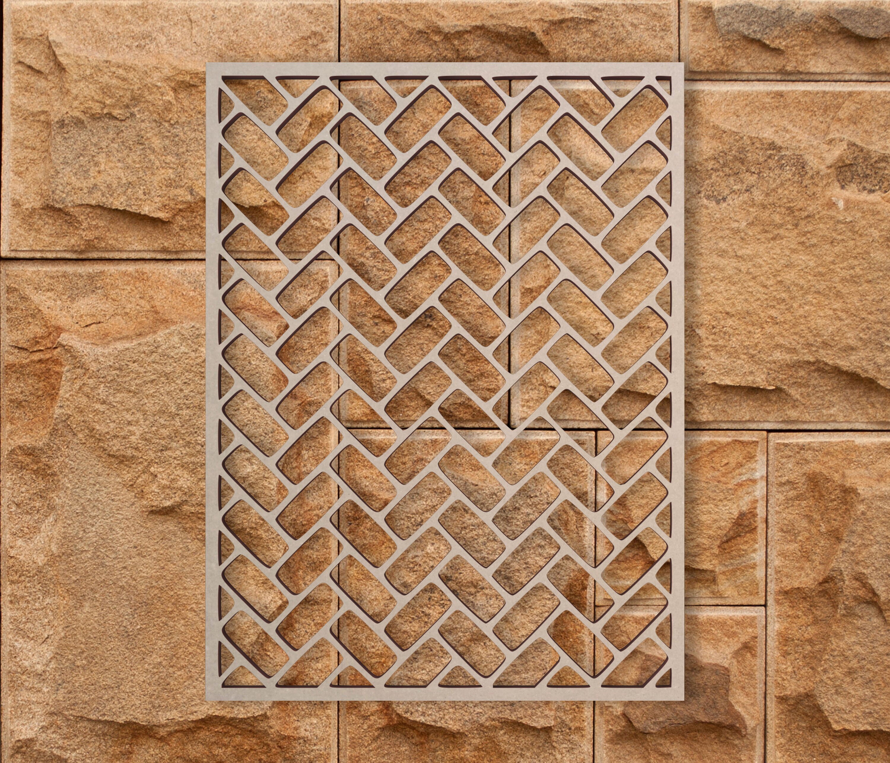 Wood Fishbone Lattice Mandala Wall Art for Home Decor Wall - Etsy