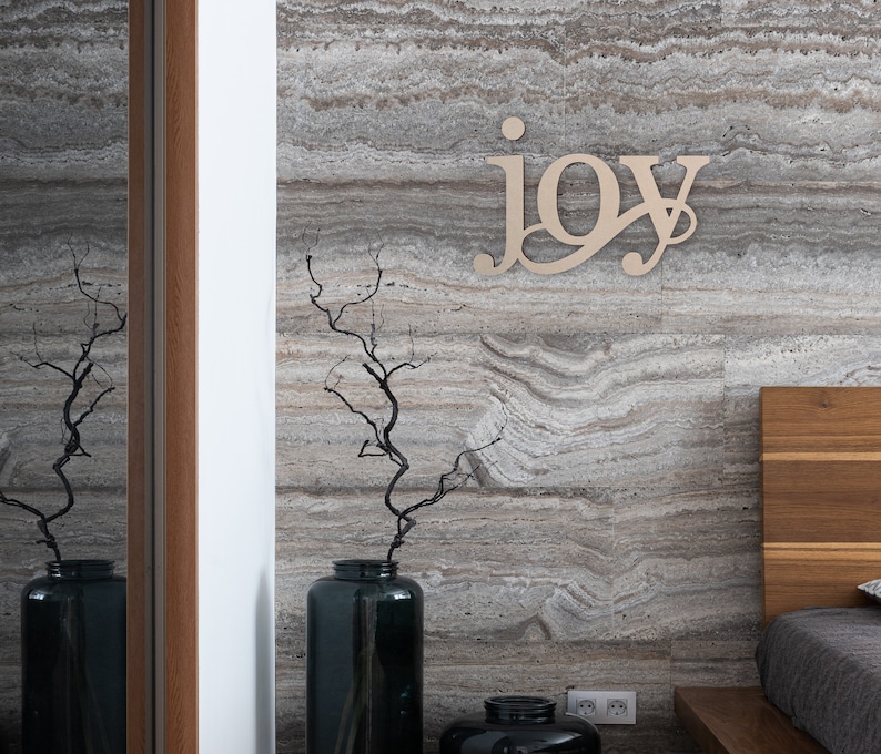 Wall Hanging Word Art joy Cutout Home Decor - Etsy