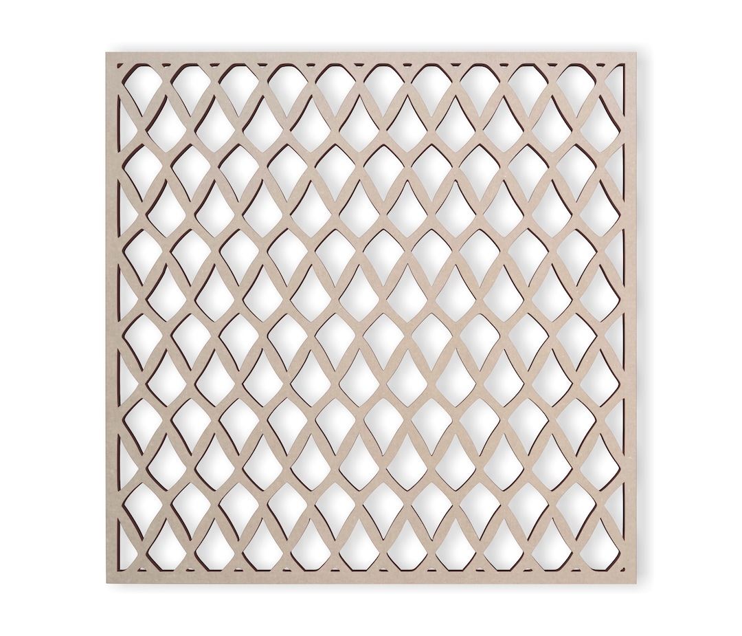 Wood Braided Lattice Panel: Mandala Wall Art, Trellis Overlay - Etsy ...